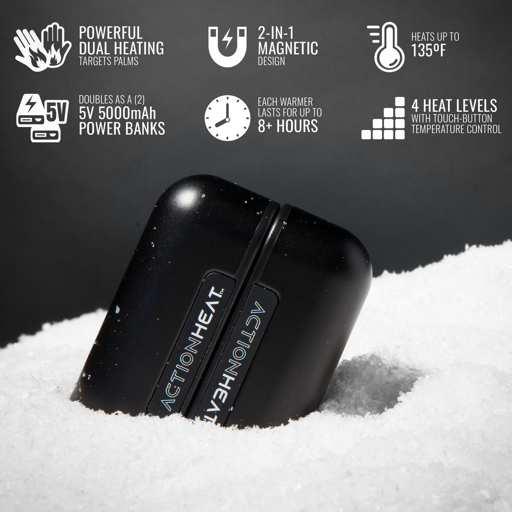 ActionHeat Magnetic Dual Electric Hand Warmer - The Warming Store