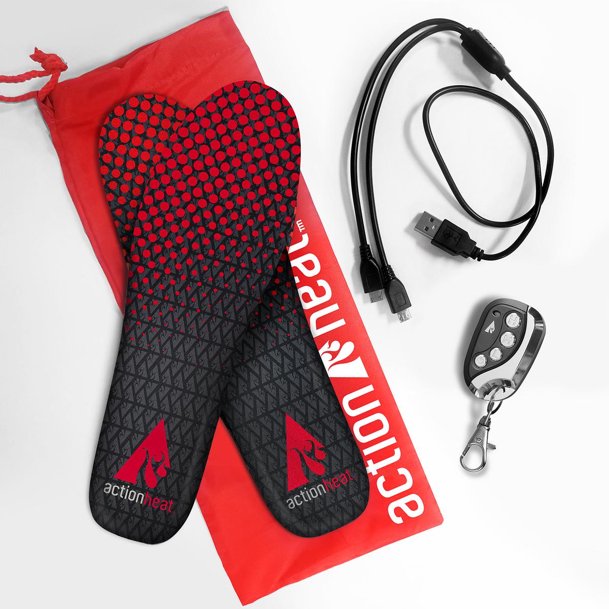 ActionHeat Rechargeable Heated Insoles with Remote - The Warming Store
