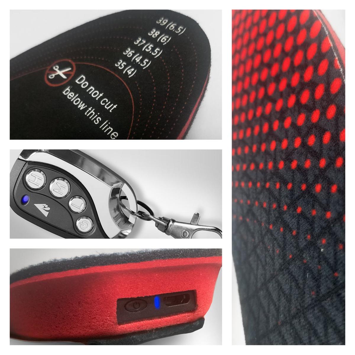 ActionHeat Rechargeable Heated Insoles with Remote - The Warming Store
