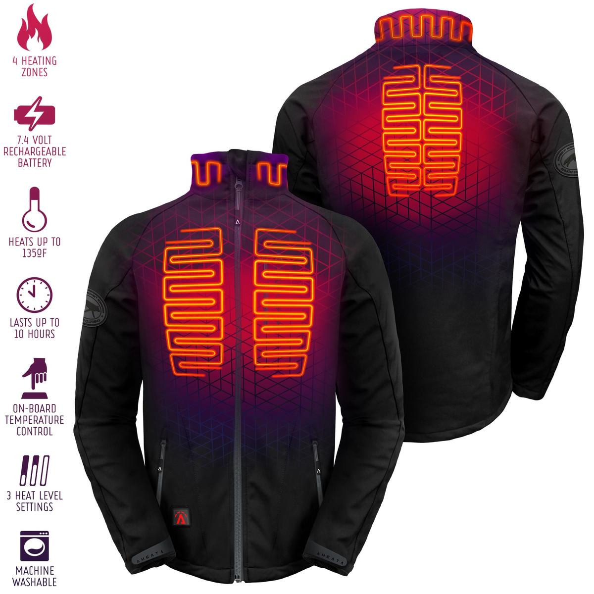 Aheata 7V Men's Battery Heated Jacket - The Warming Store