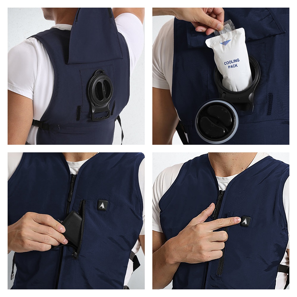 AlphaCool 5V Touch Button Circulatory Cooling Vest - The Warming Store
