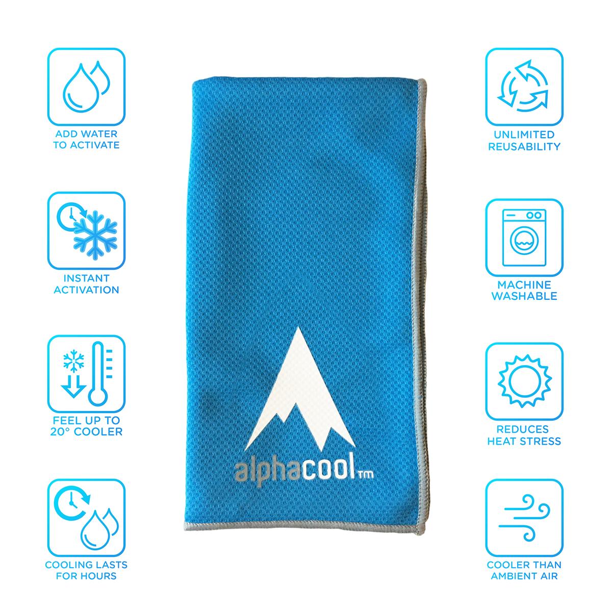 AlphaCool Mesh Instant Cooling Towel - The Warming Store