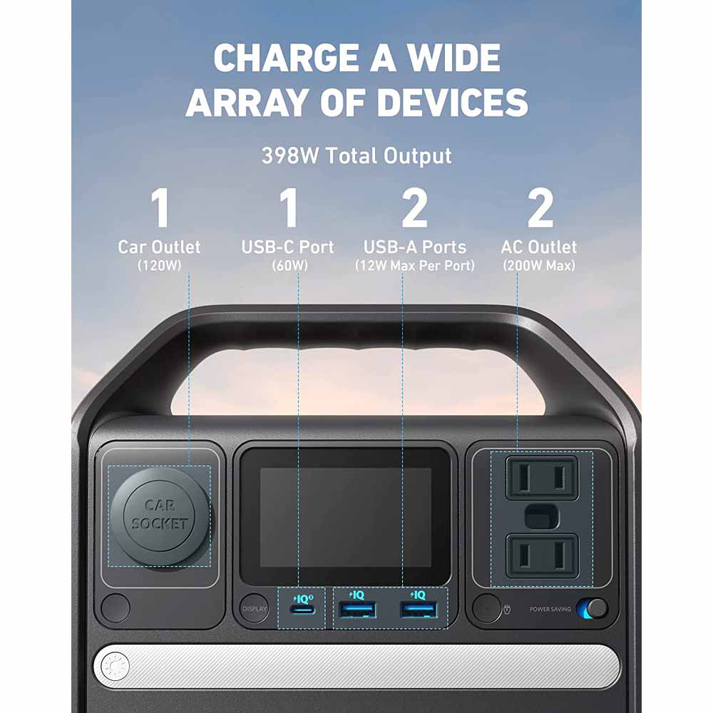 Anker Solar Generator 521 - PowerHouse 256Wh with 100W Solar Panel ...