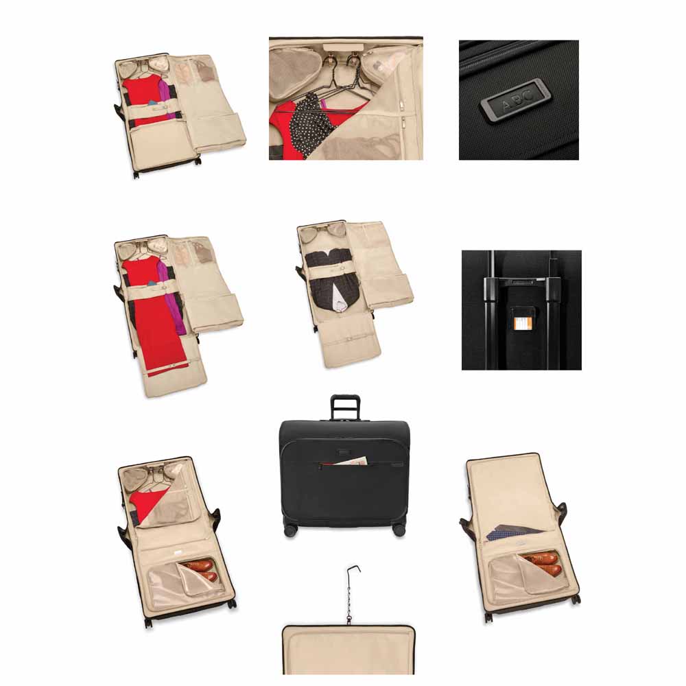 Briggs & Riley Deluxe Wardrobe Spinner - Black - The Warming Store