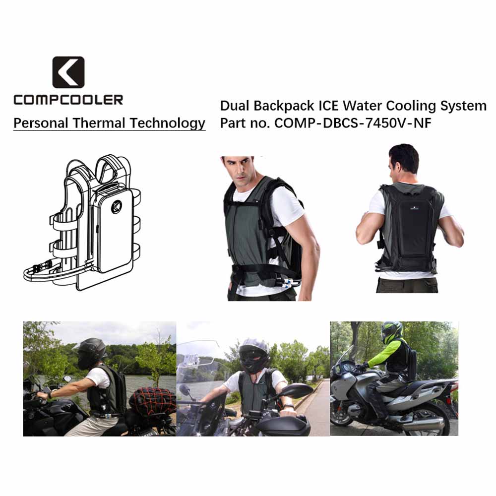CompCooler Dual Backpack ICE Water Cooling System with 5.0L Bladder ...