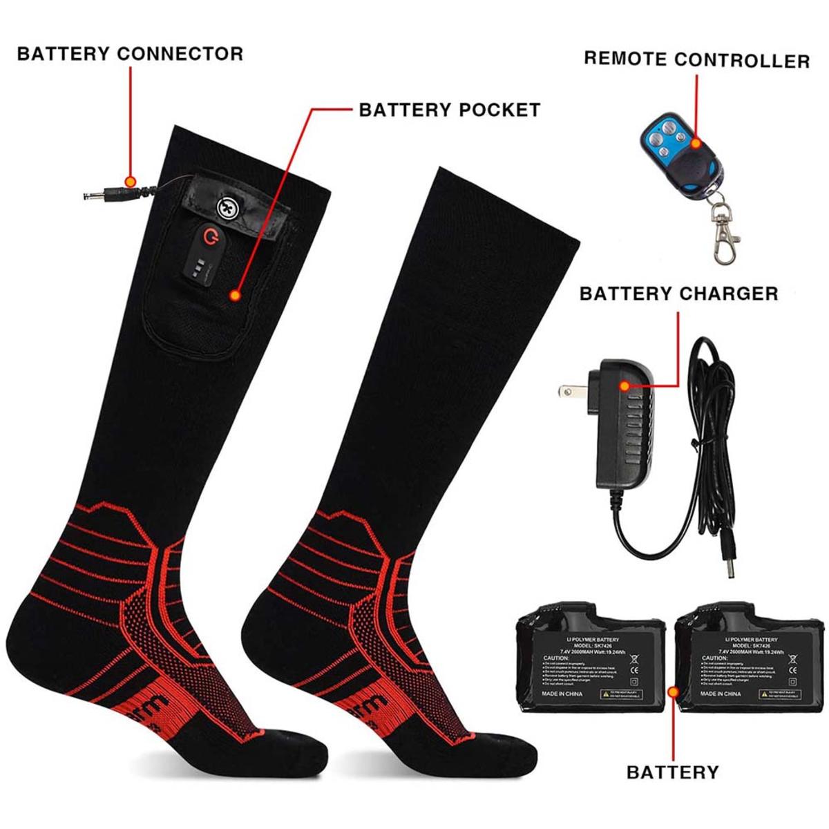 Dr.Warm 7V Wireless Heated Socks with Remote Control - The Warming Store