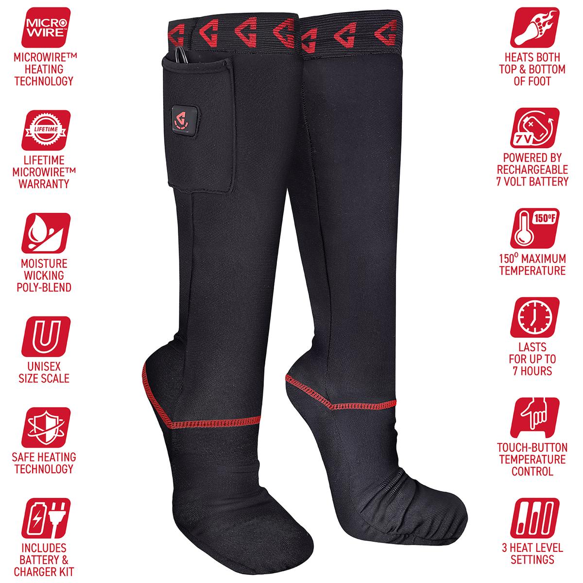 Gerbing 7V Battery Heated Sock Liners - The Warming Store