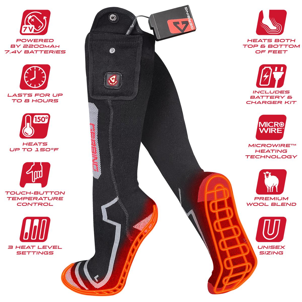 Gerbing 7V Ultimate Wool Heated Socks - The Warming Store