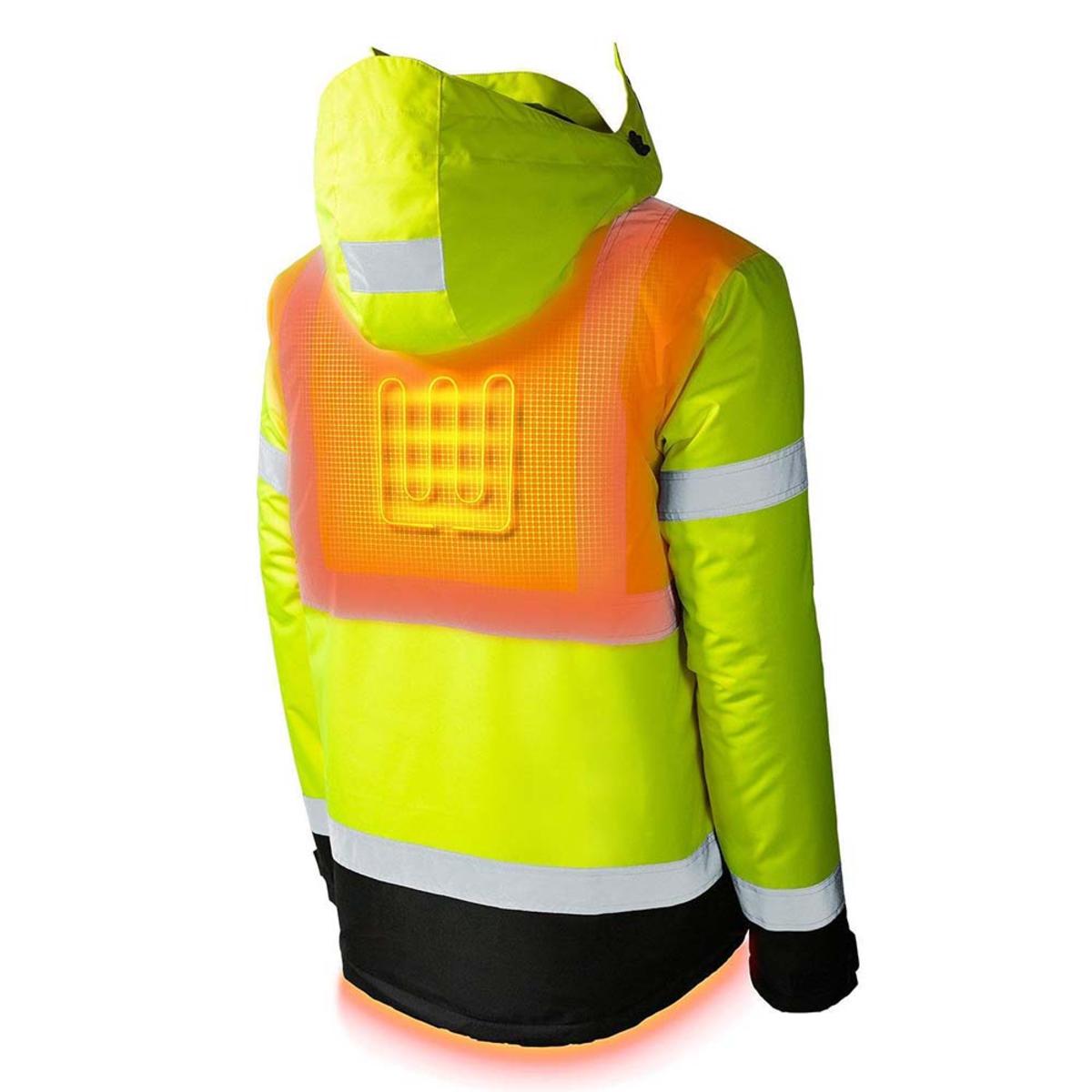 Gobi Heat Flash Heated Hi Vis Reflective Jacket - The Warming Store