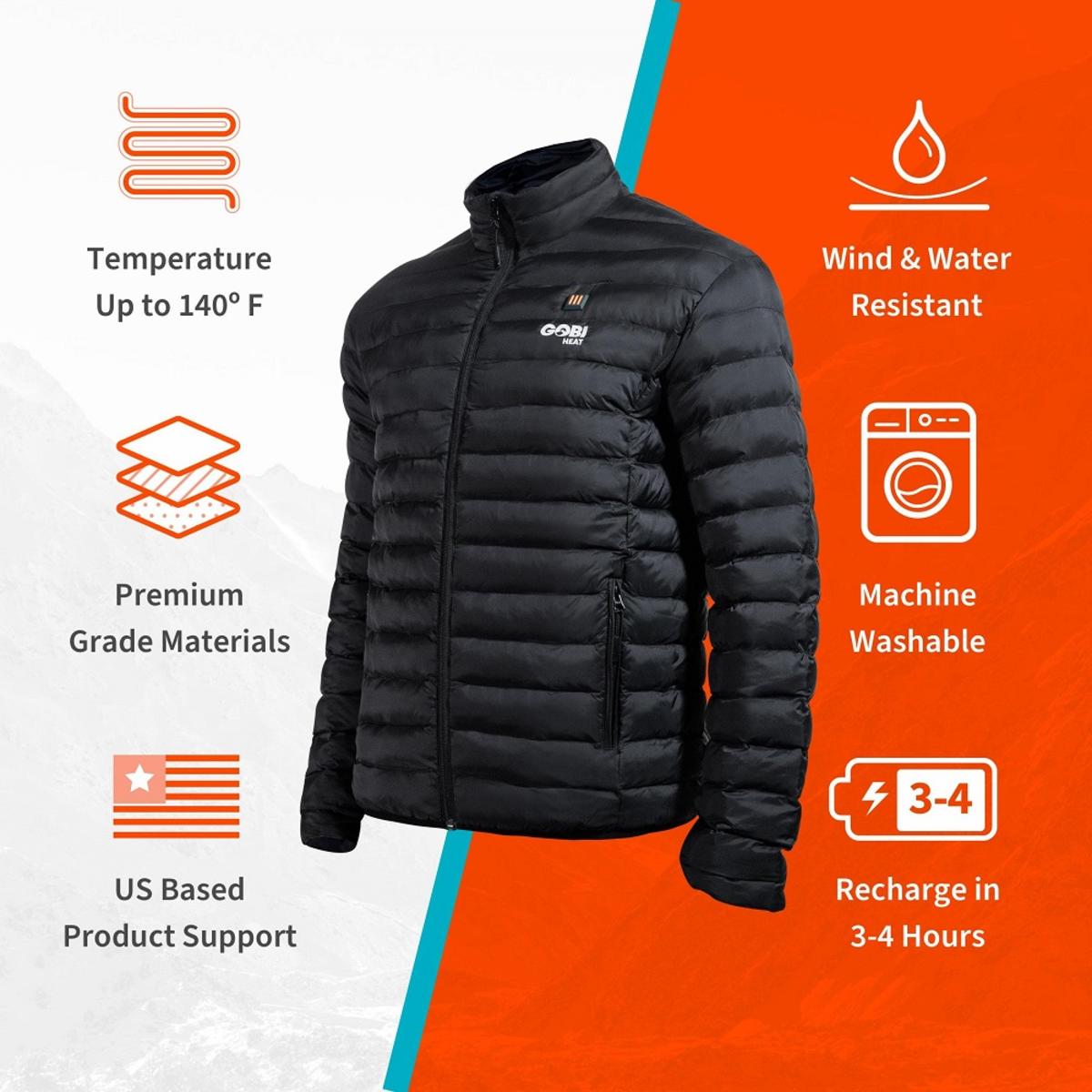 Gobi Heat Men's Wolf 3 Zone Heated Jacket - The Warming Store