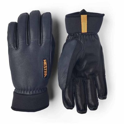 Hestra Unisex Army Leather Wool Terry 5-Finger Ski Gloves - The Warming ...