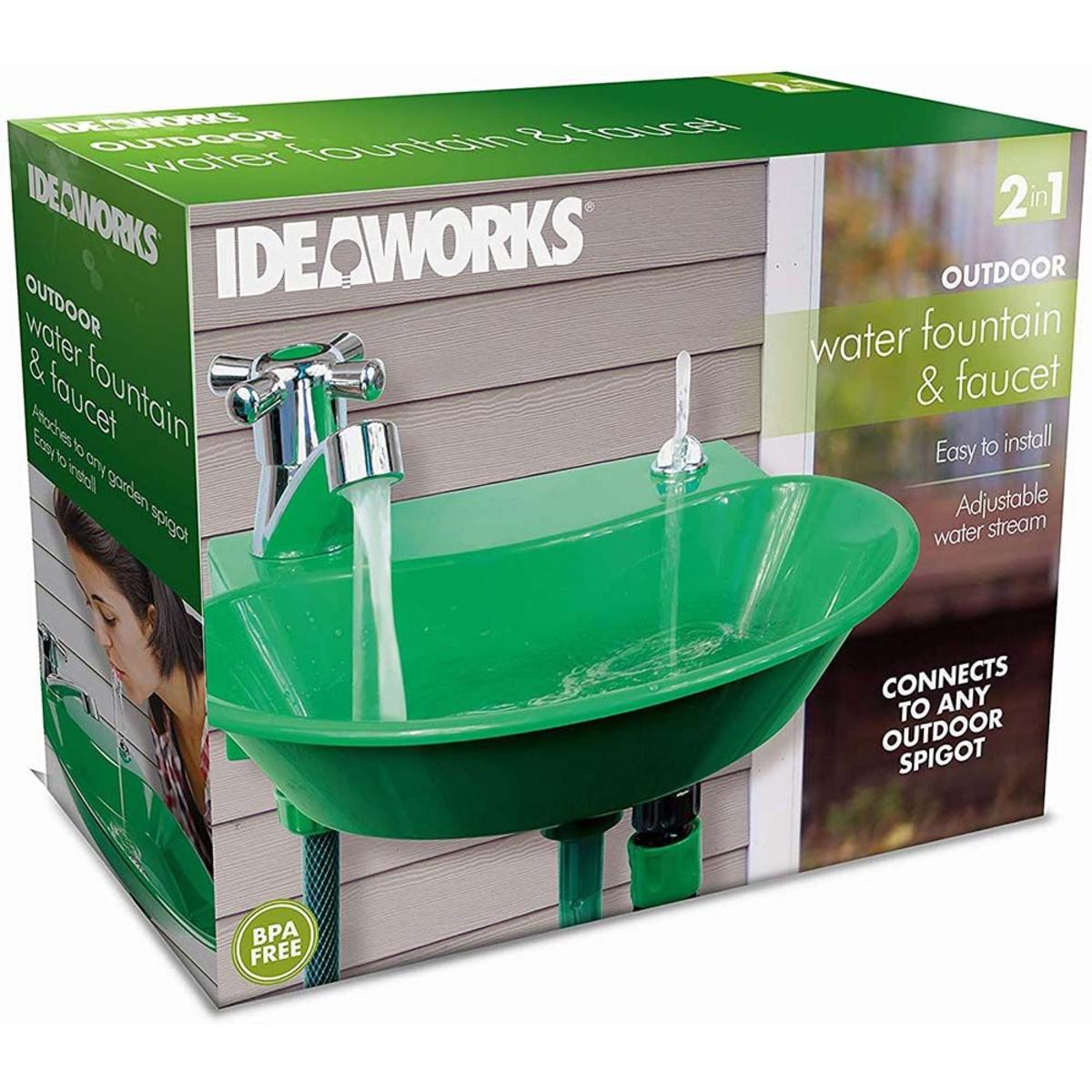 2 in 1 Outdoor Water Fountain and Faucet