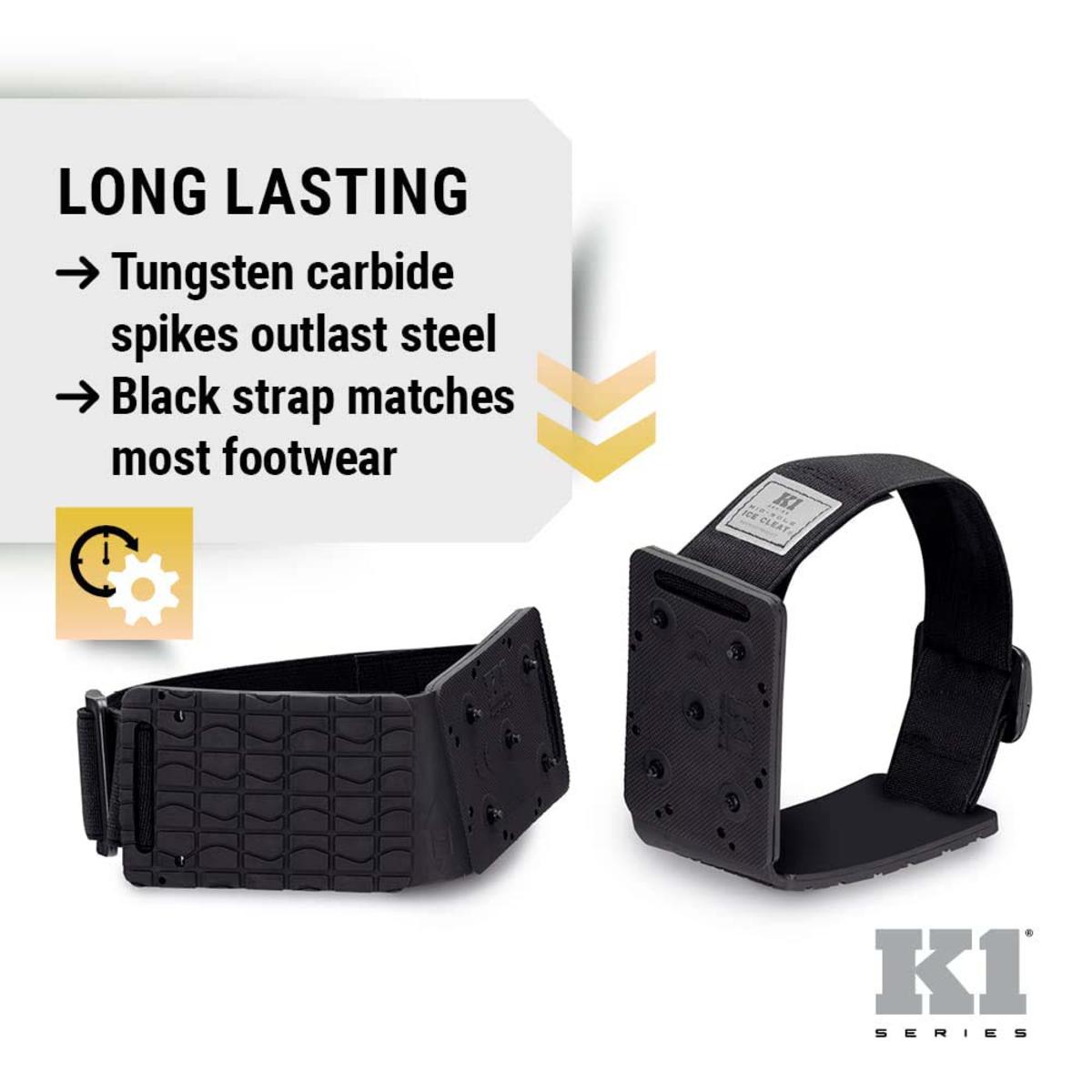 K1 Ice Cleats Mid-Sole Ice Cleats Slim Profile - The Warming Store