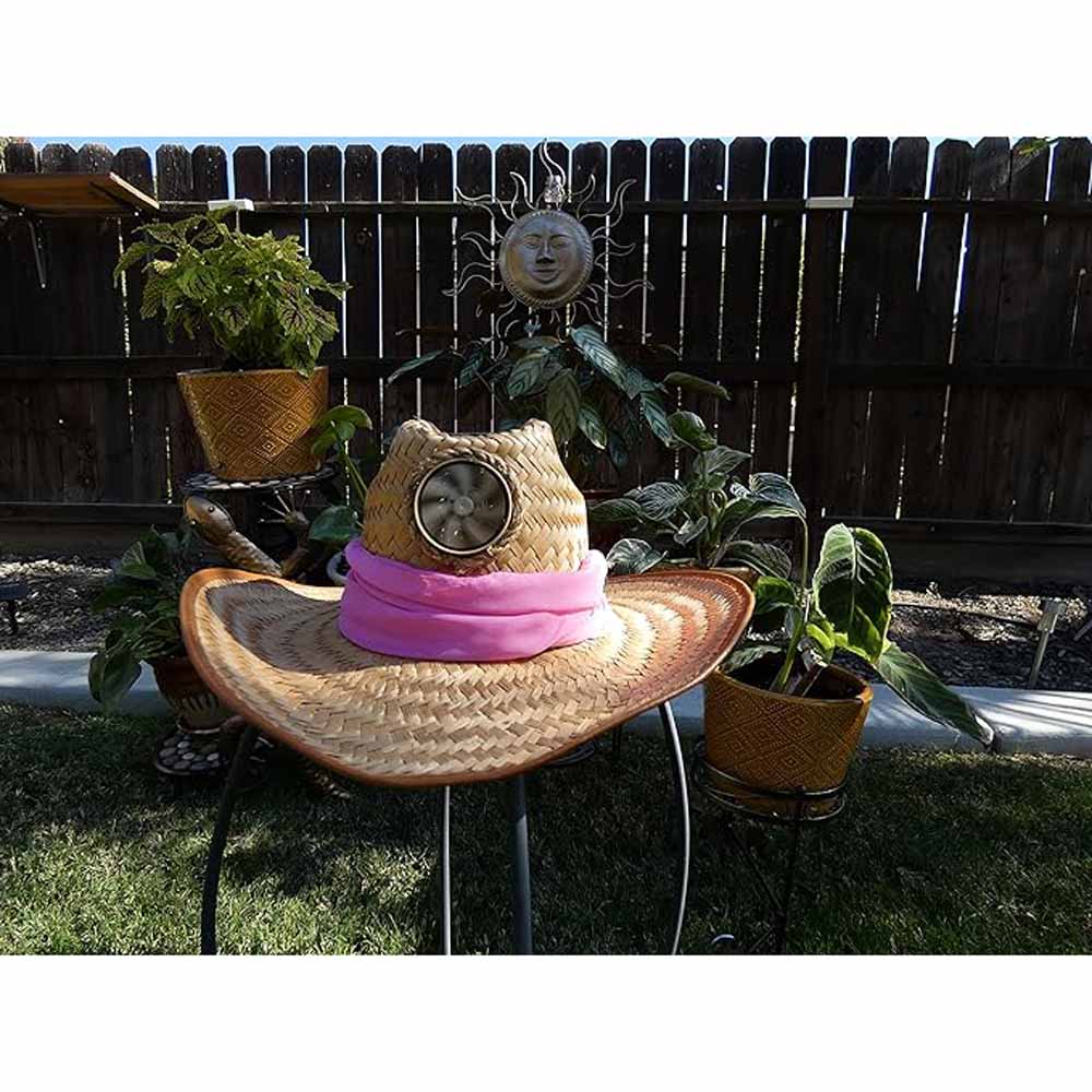 Kool Breeze Solar Fan Cowgirl Hat - The Warming Store