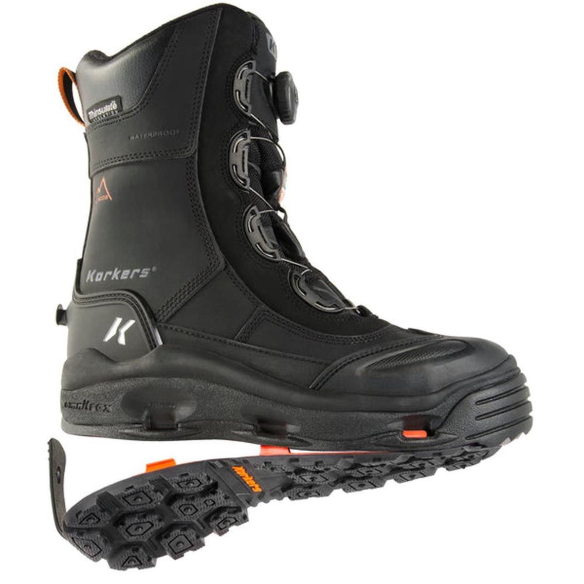 Korkers Men's IceJack Pro Safety Winter Work Boots with Ninety Degree ...