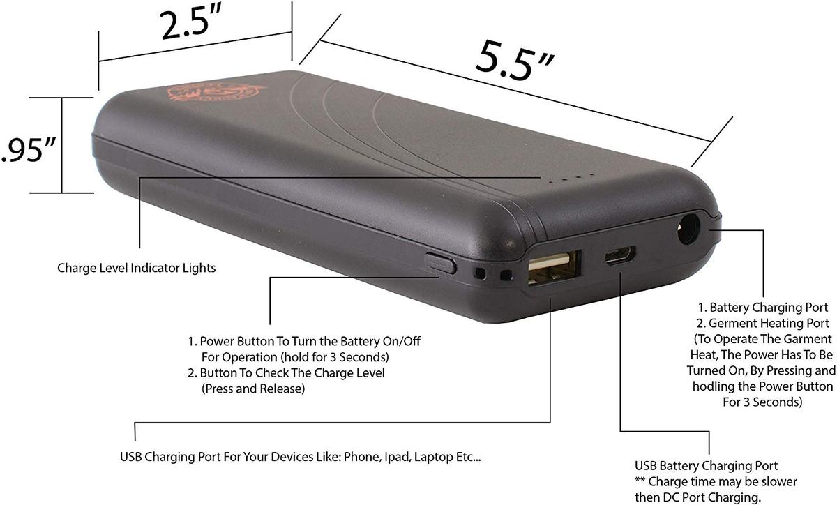 Milwaukee Leather & NexGen Universal Battery Pack and Wall Charger for ...