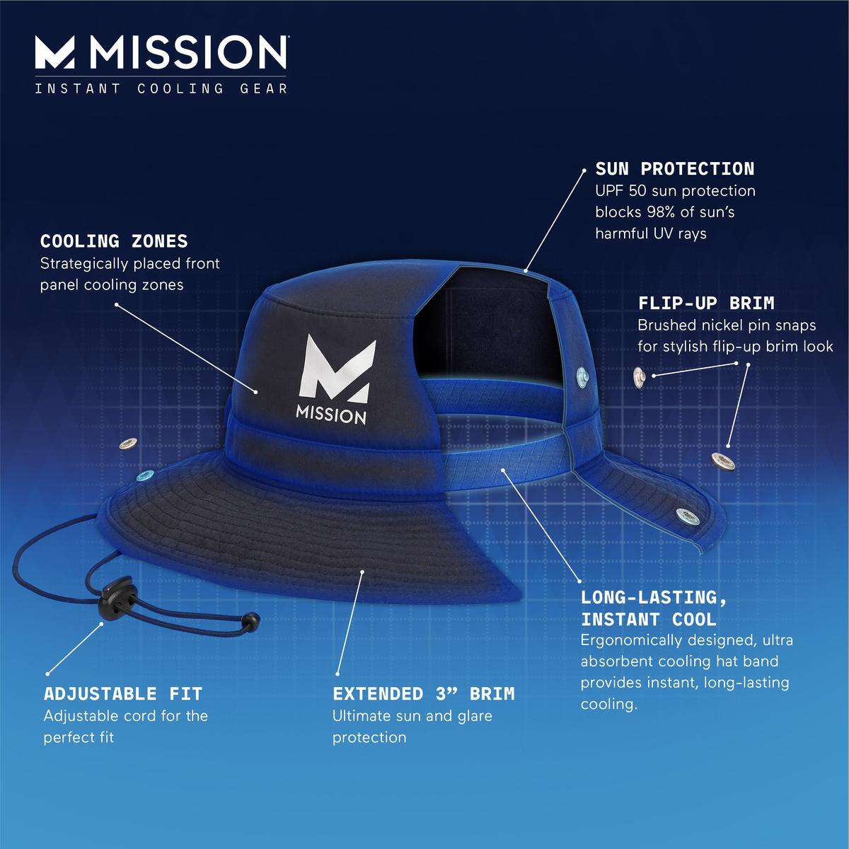 Mission HydroActive Cooling Bucket Hat - The Warming Store
