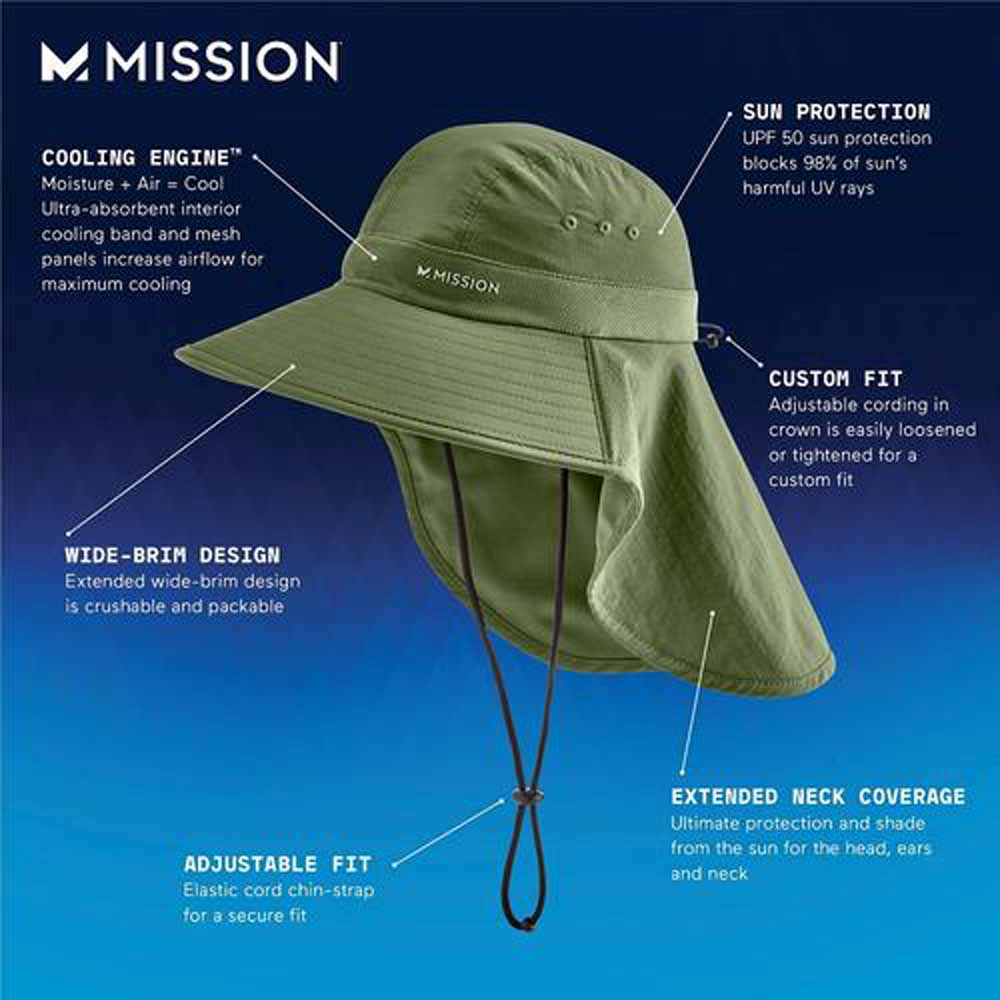 Mission Sun Defender Cooling Hat - The Warming Store