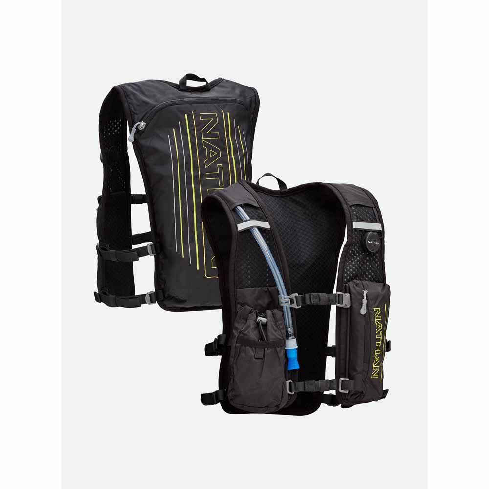 Nathan Laser Light 3 Liter Hydration Pack - Black/High Vis Yellow - The ...