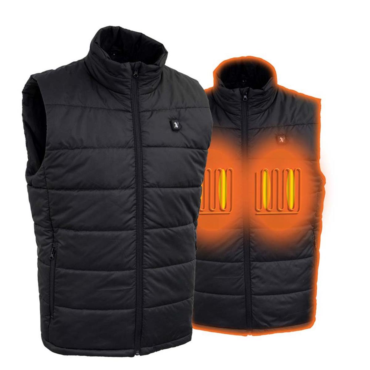 NexGen Heat Men's 'Puffed' Textile Heated Vest - The Warming Store