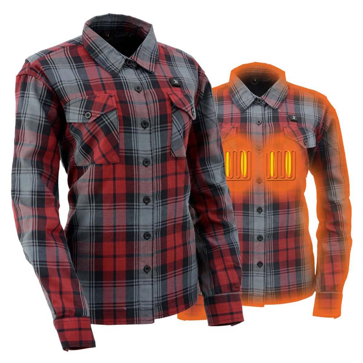 NexGen Heat Women's 'Bonnie' Flannel Long Sleeve Heated Shirt - The ...
