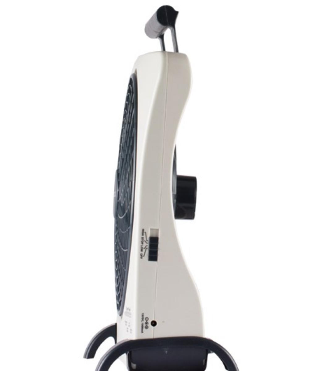 O2 Cool Treva 10" SmartPower Fan with USB Power Port & AC Adapter - The ...