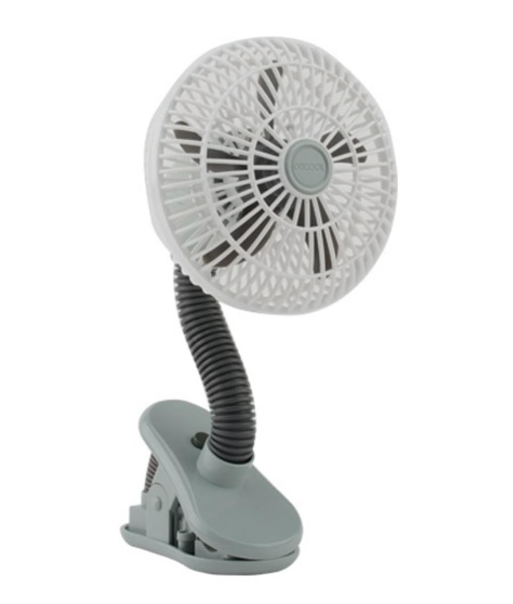 O2 Cool 4-Inch Battery Powered Clip on Fan - The Warming Store