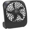 O2 Cool Treva 5" Battery Operated Portable Fan - Grey - The Warming Store