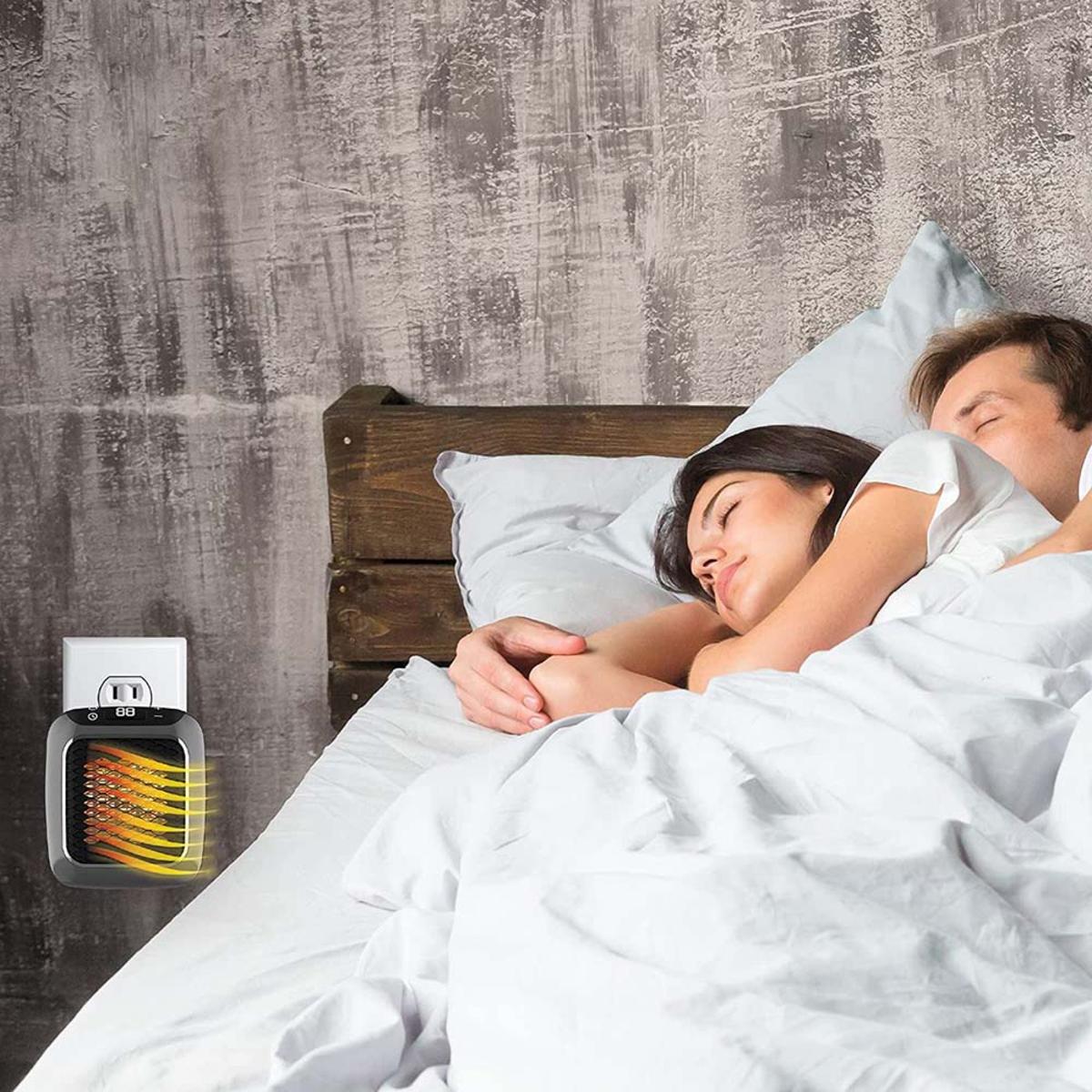 Ontel Handy Heater Heat Boss Turbo 800 Watt Space-Saving Wall Outlet ...