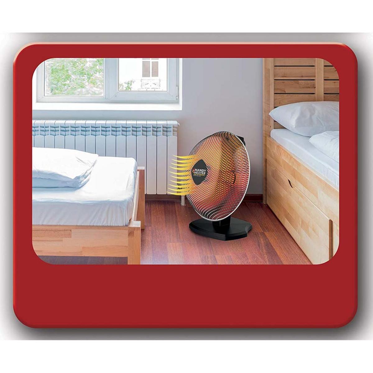 Ontel Handy Heater Heatwave Parabolic Space Heater with Ceramic Heating ...