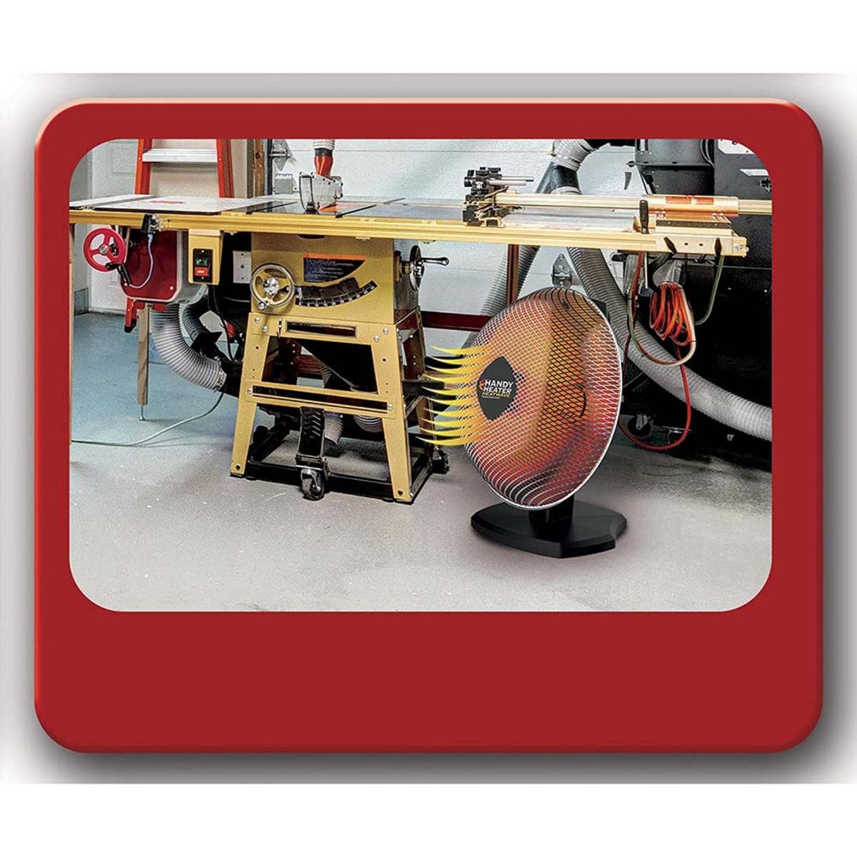 Ontel Handy Heater Heatwave Parabolic Space Heater with Ceramic Heating ...