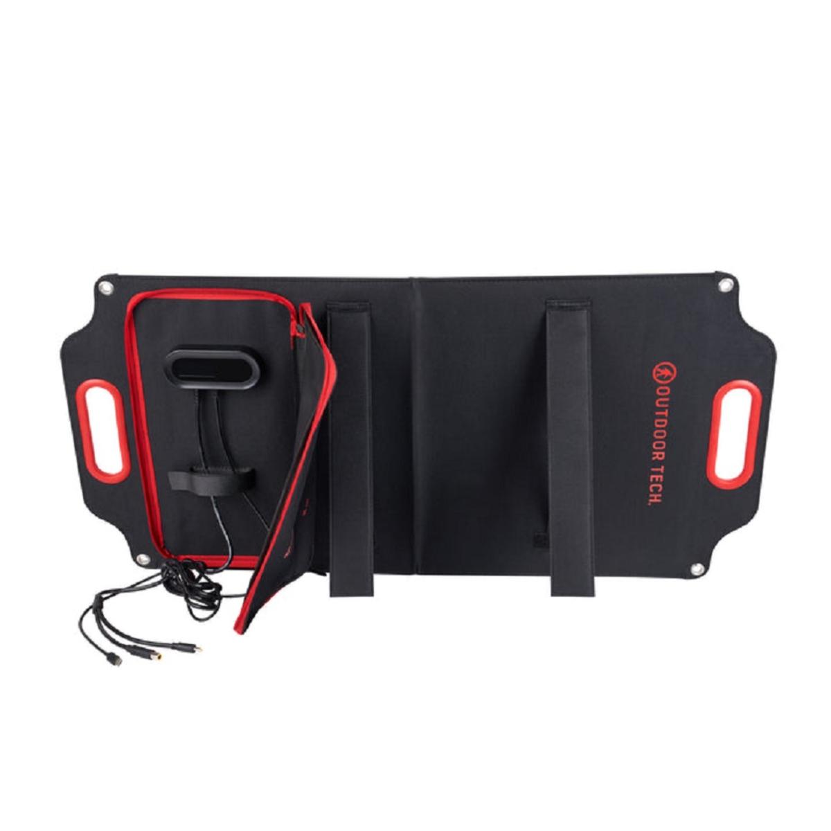 Outdoor Tech Dawn 40w Solar Panel - Black/Red - The Warming Store