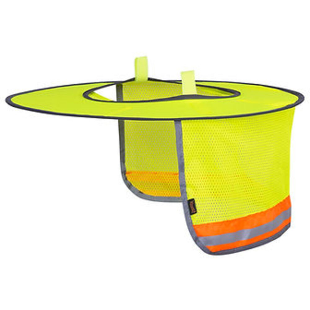 Pioneer Foldable Hard Hat Sunshade - Hi-Vis Yellow/Green - The Warming ...