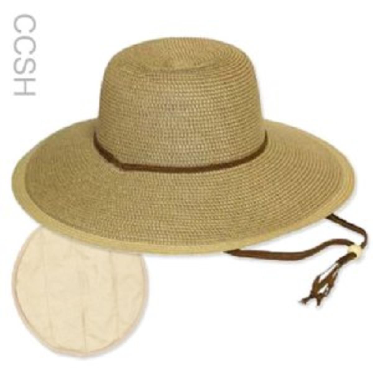 Polar Products Evaporative Cooling Straw Hat - The Warming Store