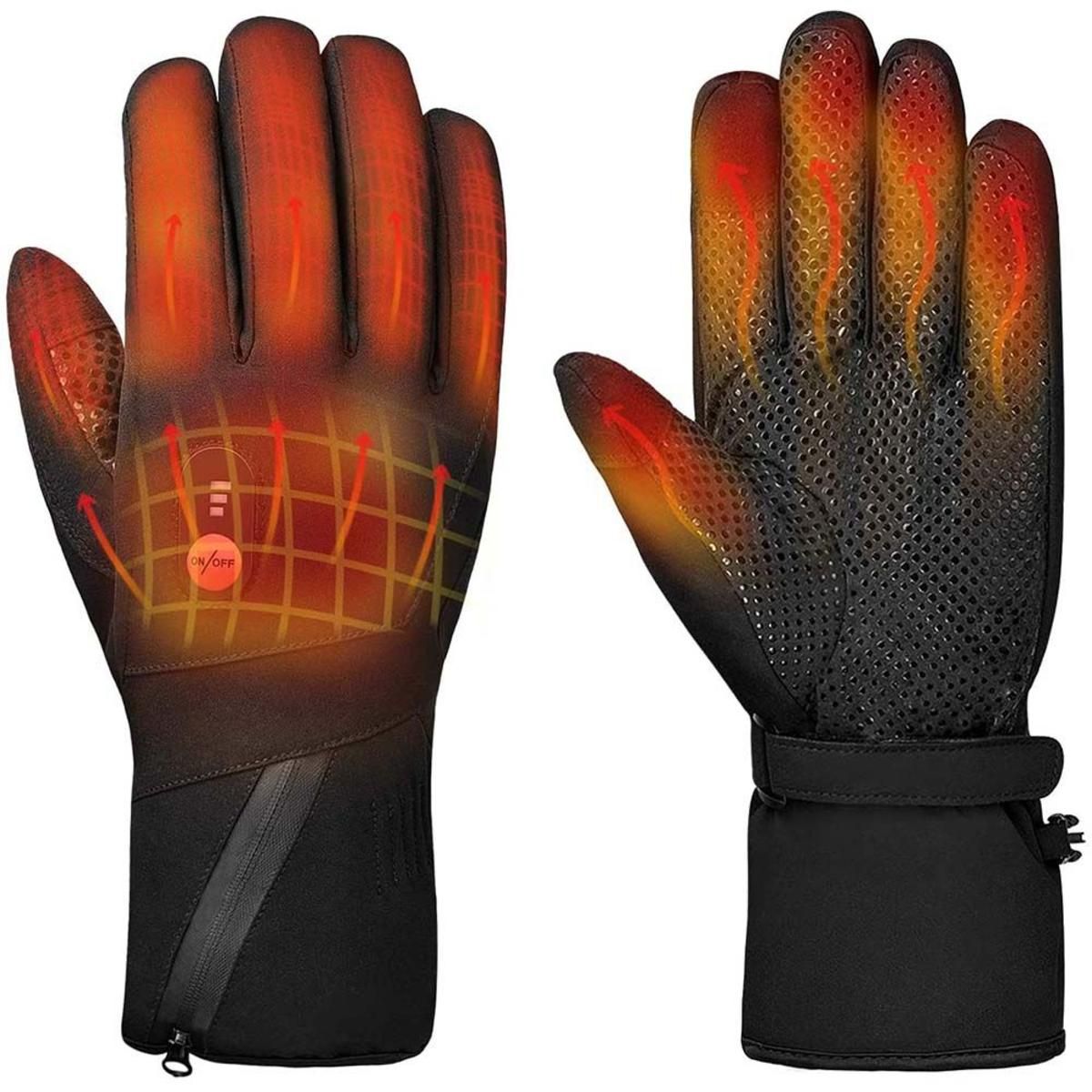 Savior Heat Unisex Electric Rechargeable Heated Hand Warmer Gloves ...