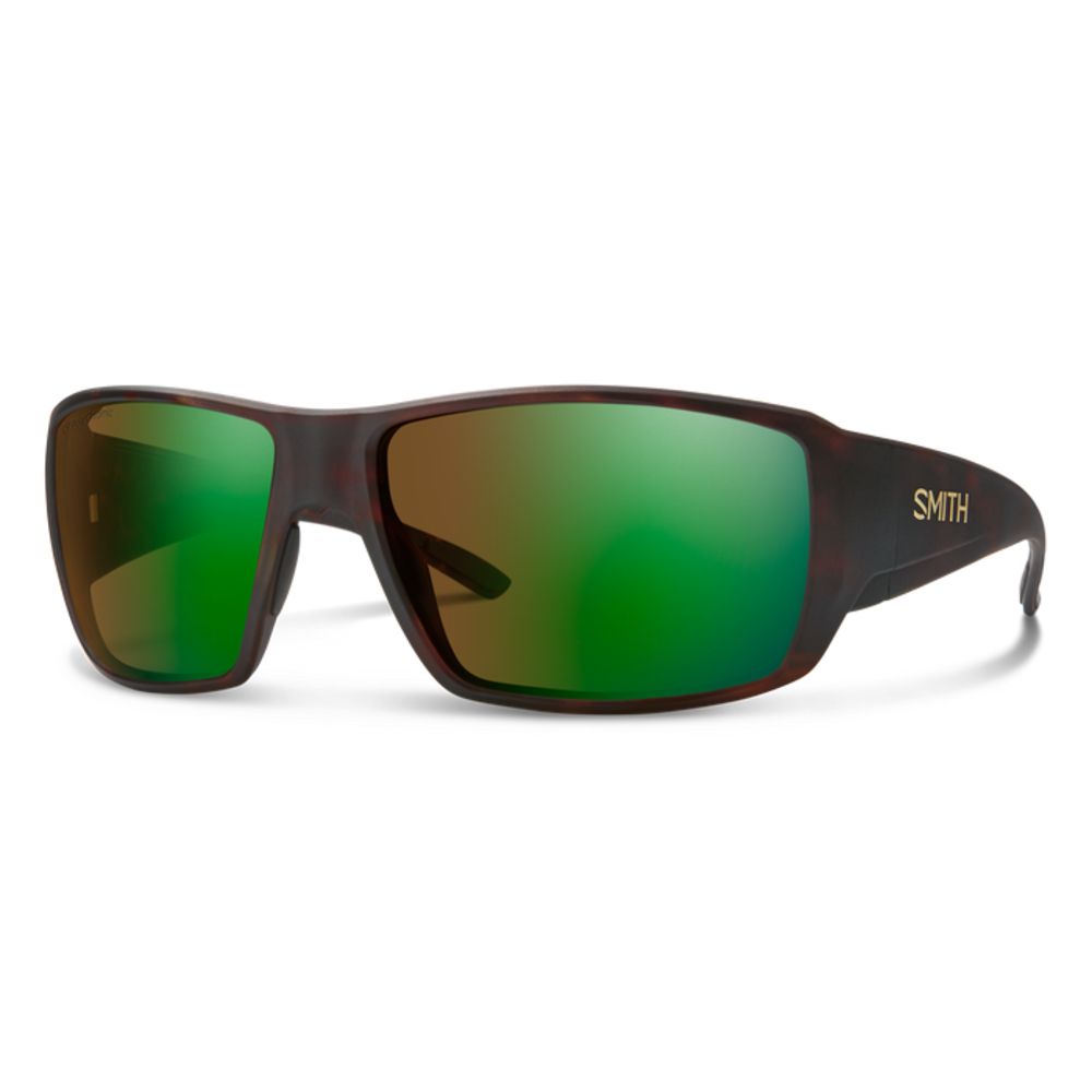 Smith Optics Guide's Choice Sunglasses ChromaPop Glass Polarchromic Brown Green Mirror - Matte ...