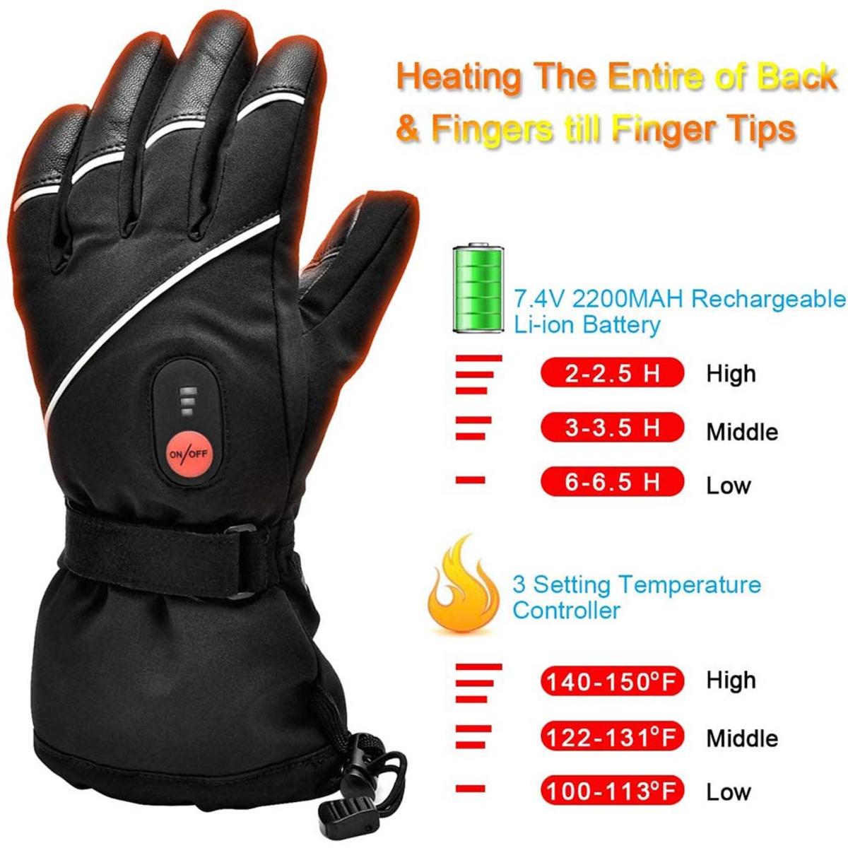 Snow Deer Unisex Rechargeable Battery Powered Electric Outdoor Heated ...