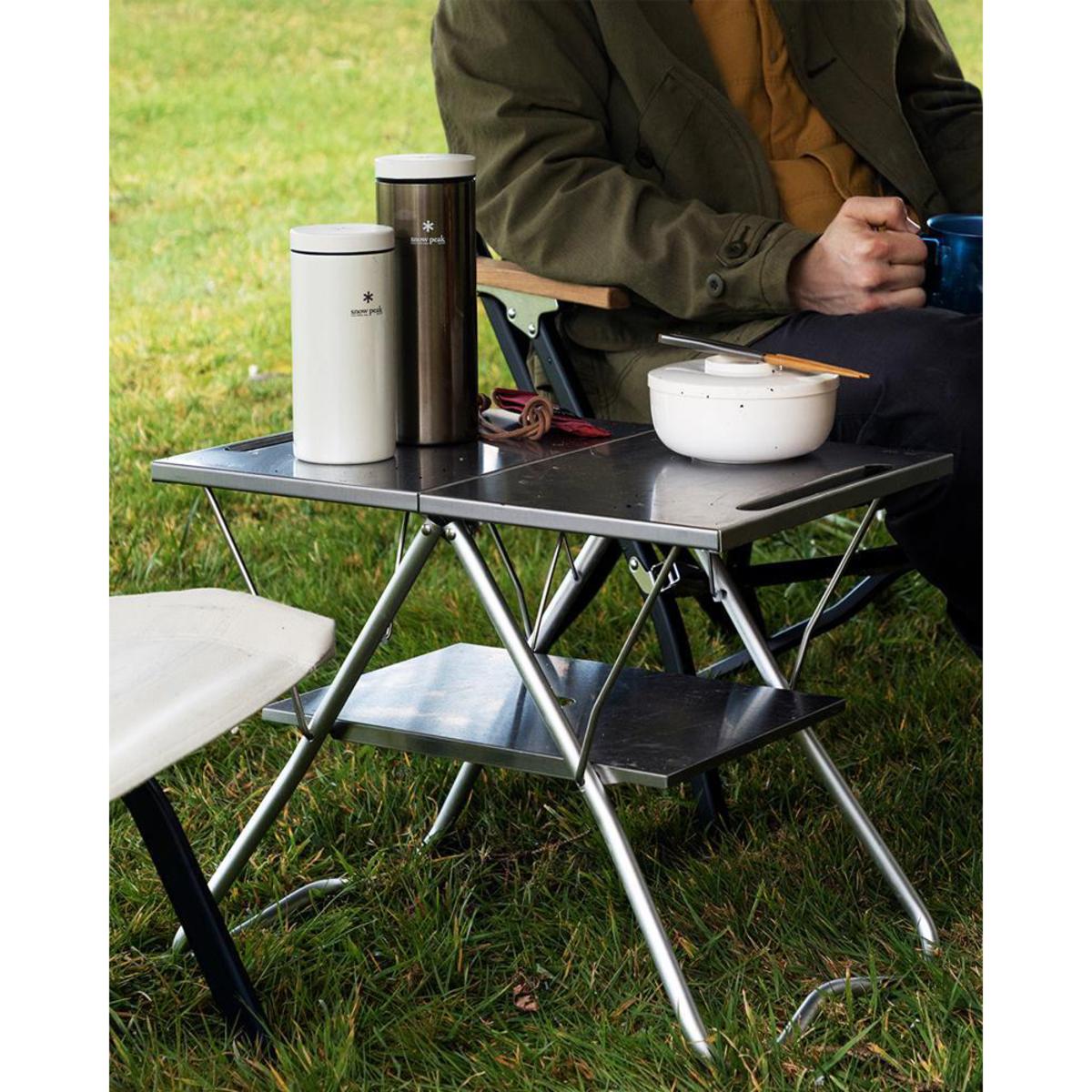 Snow Peak Stainless Steel Takibi My Table - The Warming Store