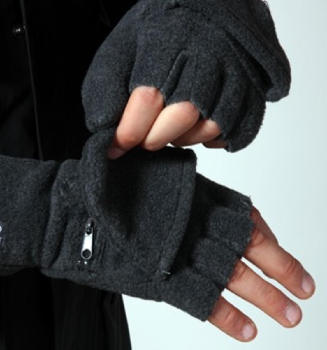 Sprigs Multi-Mitt Fleece Fingerless Gloves - The Warming Store