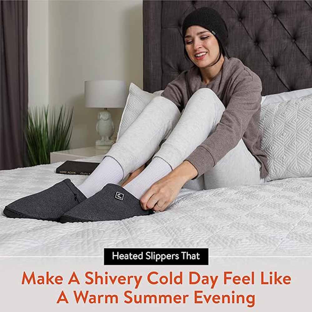 ThermalStep Rechargeable Electric Heated Slippers - The Warming Store