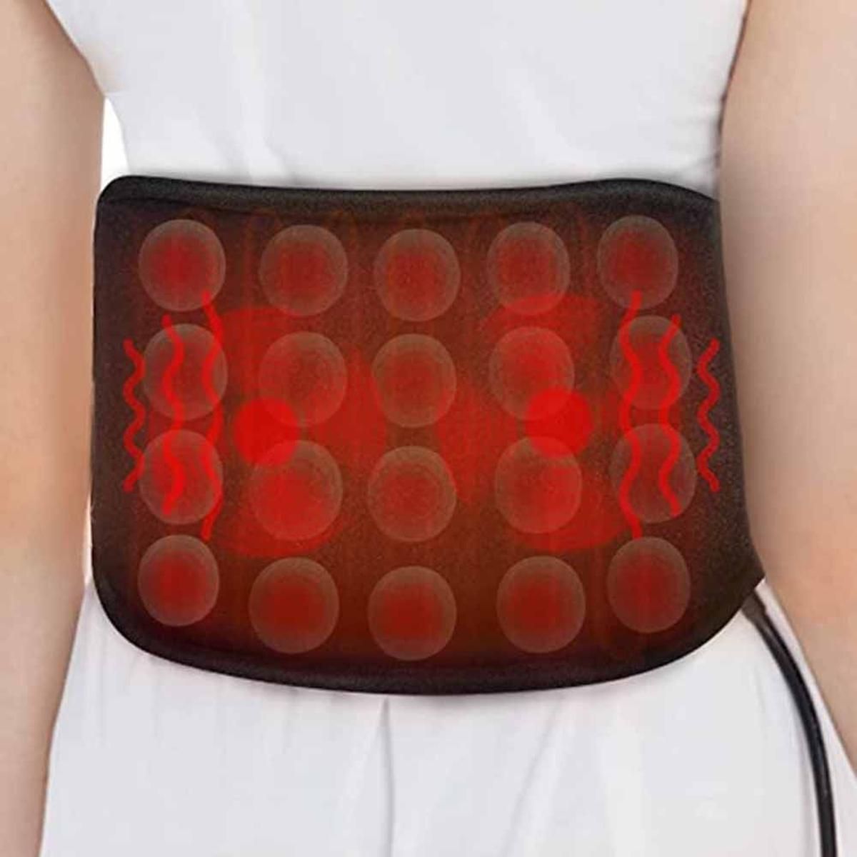 UTK Far Infrared Heating Pad with Vibration Massage for Lower Back ...