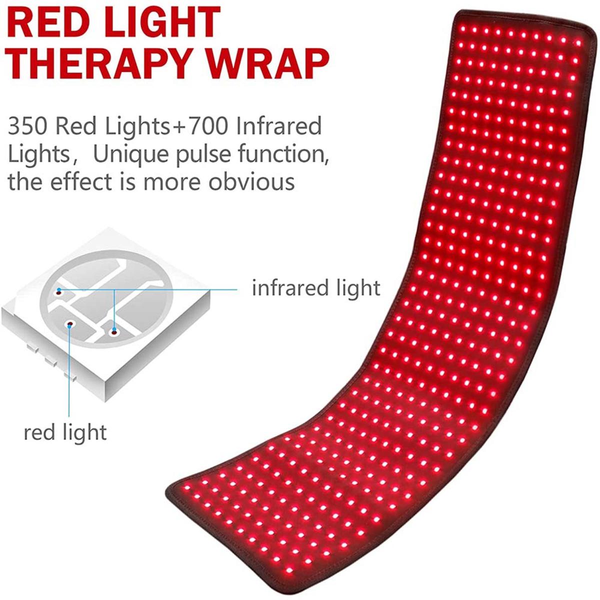 UTK Red Light Therapy Wearable Wrap for Body Pain Relief Large Pad 35 ...