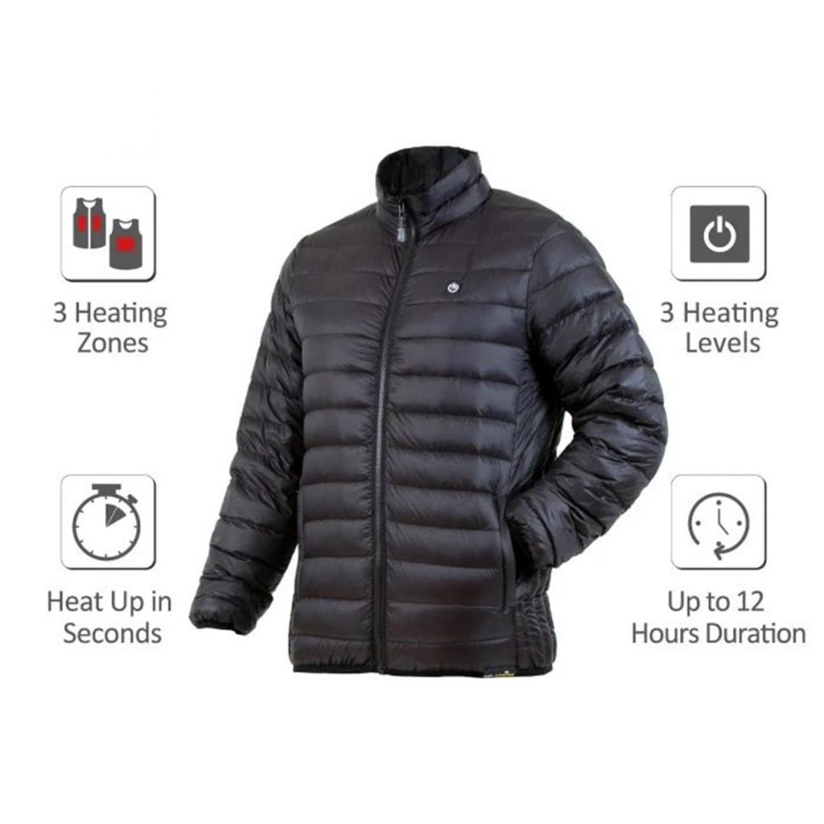 Venture Heat Men's Delspring 5V Battery Heated Down Puffer Jacket - The ...