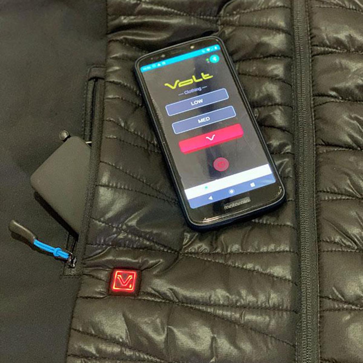Volt Heat Men's 5V Radiant Heated Vest with Bluetooth Therm Controller ...