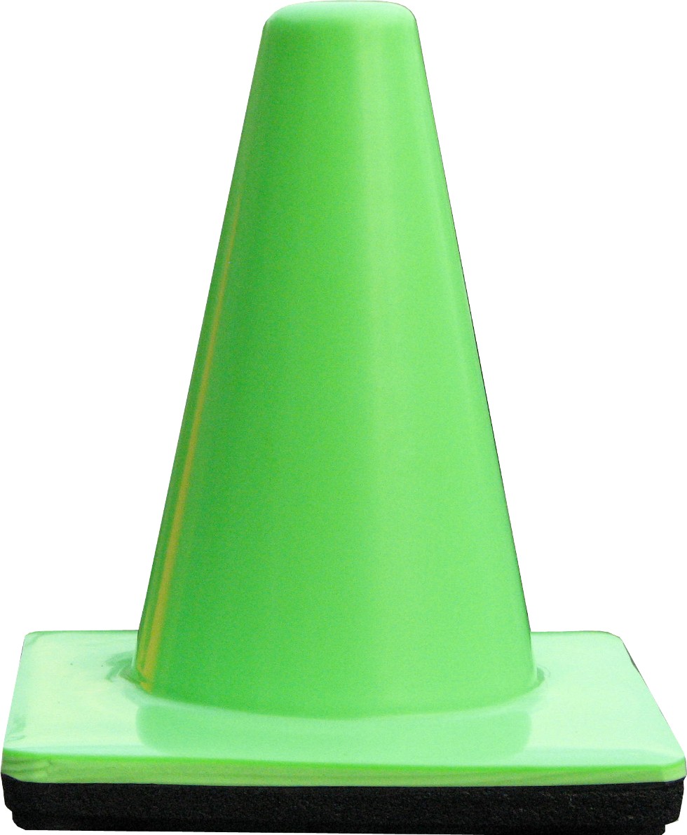 7" Green Magnetic Traffic Cone