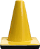 7" Yellow Traffic Cones, small traffic cones, mini traffic cones ...
