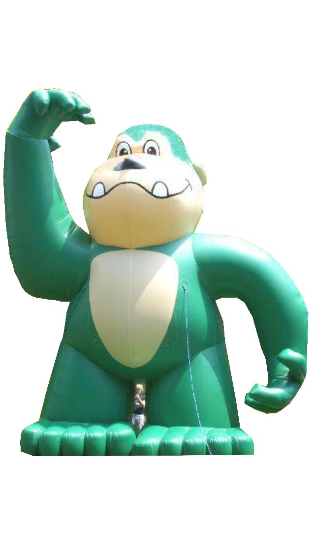 30' Green Gorilla - Used Advertising Inflatable