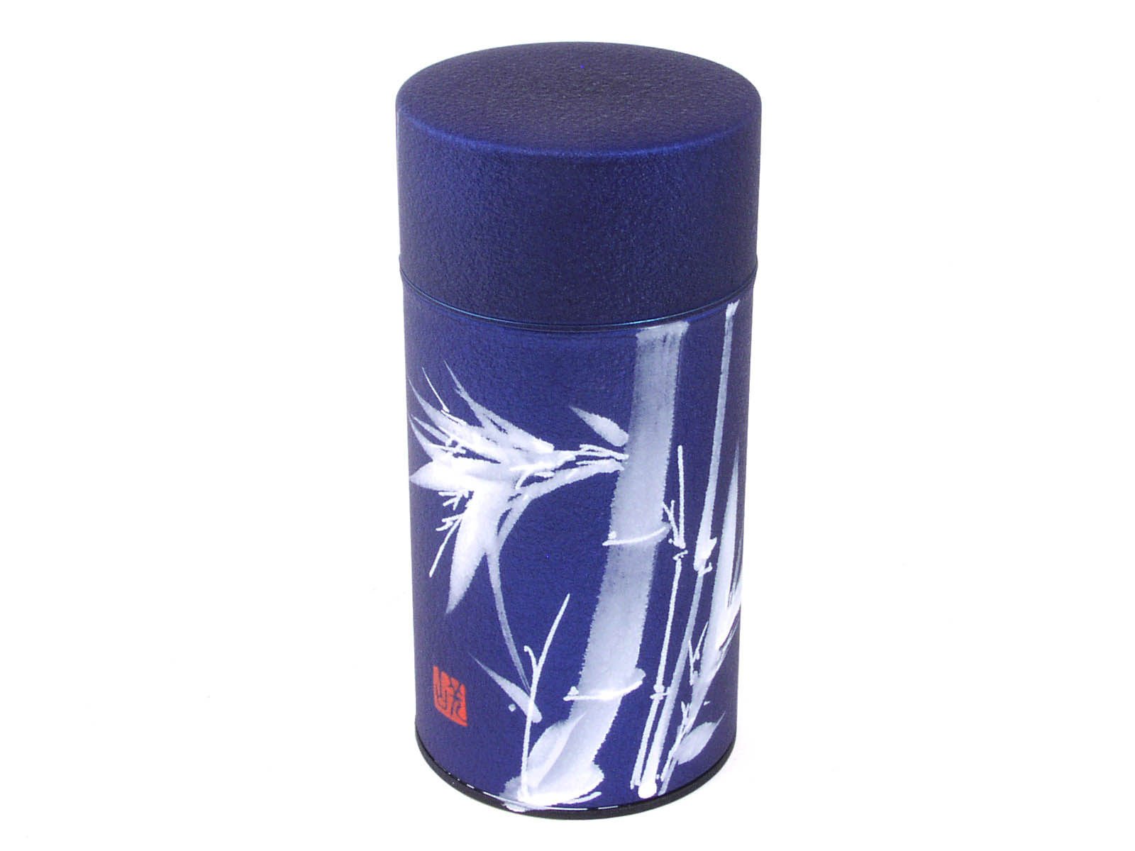 Blue Bamboo Tin Tea Canister