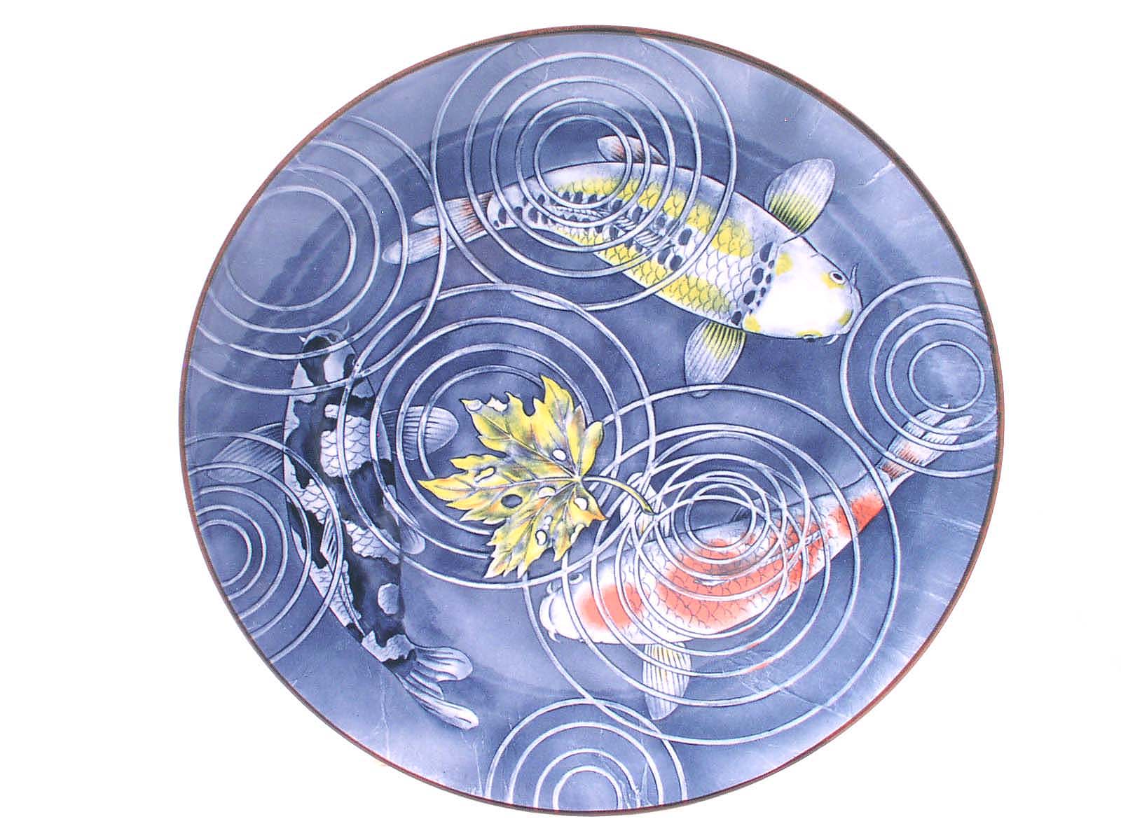 Colorful Koi Plate