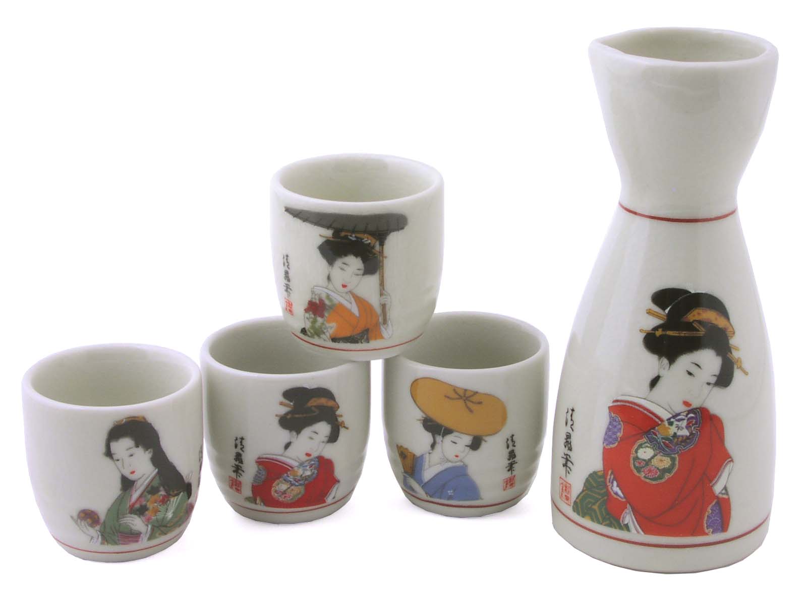 Japanese Women Sake Set